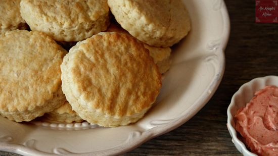 Tea Biscuits with Strawberry Butter | Mrs Kringle's Kitchen