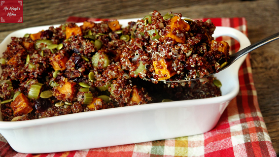 Quinoa Harvest Stuffing | Mrs Kringle's Kitchen