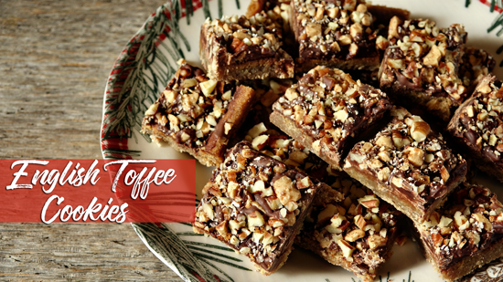 English Toffee Cookies | Mrs Kringle's Kitchen